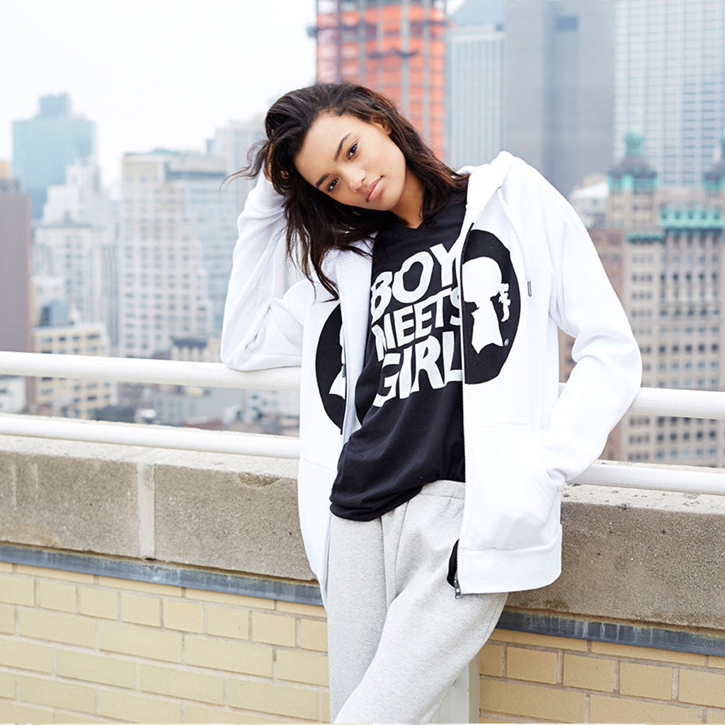 Full Circle Logo Hoodie | Young Contemporary Clothing – BOY MEETS GIRL USA